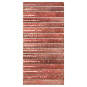 Ivy Hill Tile Mawr Gray 5.9 in. x 0.31 in. Polished Fluted Ceramic Wall ...
