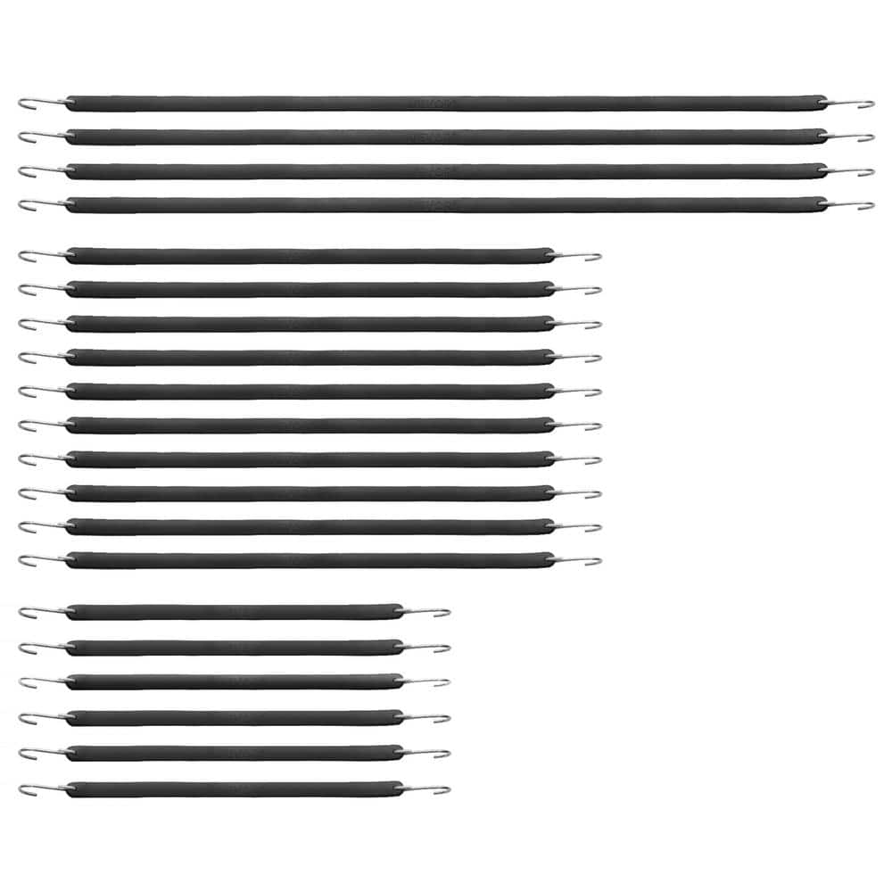 VEVOR 20 Piece Flat Bungee Cord, 20 mm Heavy Duty Bungee Straps with ...