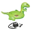 Swimline 96 in. x 65 in. Green T-Rex Inflatable Giant Ride-On Pool ...