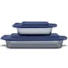 Pyrex Colors Tinted 4-Piece Baking Dish Set with Lids in Smoke 1149570 ...