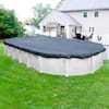 Robelle Premium Mesh XL 15 ft. x 30 ft. Oval Blue and Black Mesh Above ...