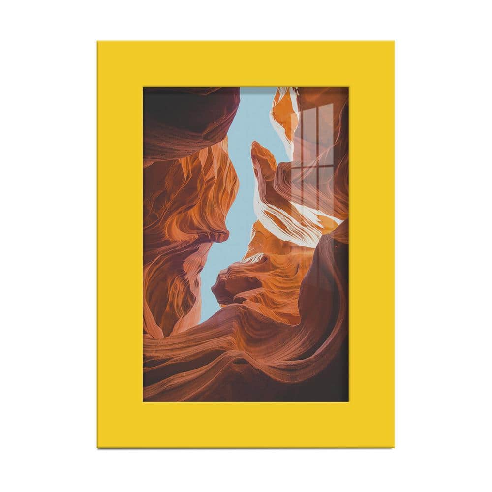 Wexford Home Modern 4 in. x 6 in. Yellow Picture Frame WF011B - The ...