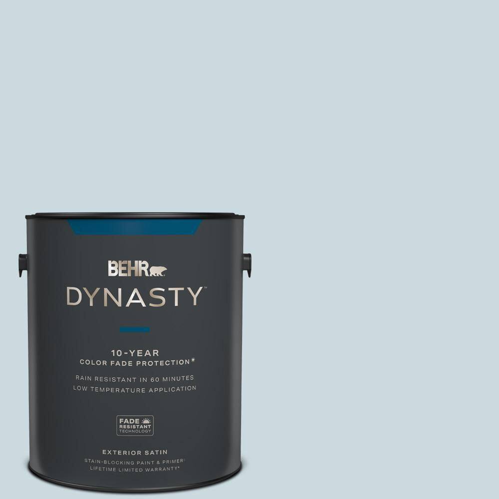 BEHR DYNASTY 1 gal. #MQ3-53 Sky Light View Satin Enamel Exterior Stain ...