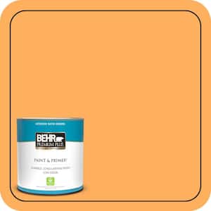 BEHR PREMIUM PLUS 8 oz. #280B-5 Vintage Orange Semi-Gloss Interior ...