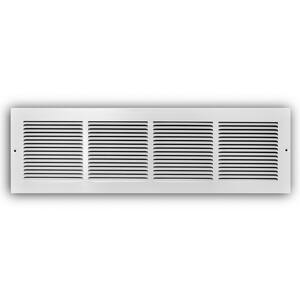 SPEEDI-GRILLE 24 in. x 6 in. Return Air Vent Grille, White with Fixed ...