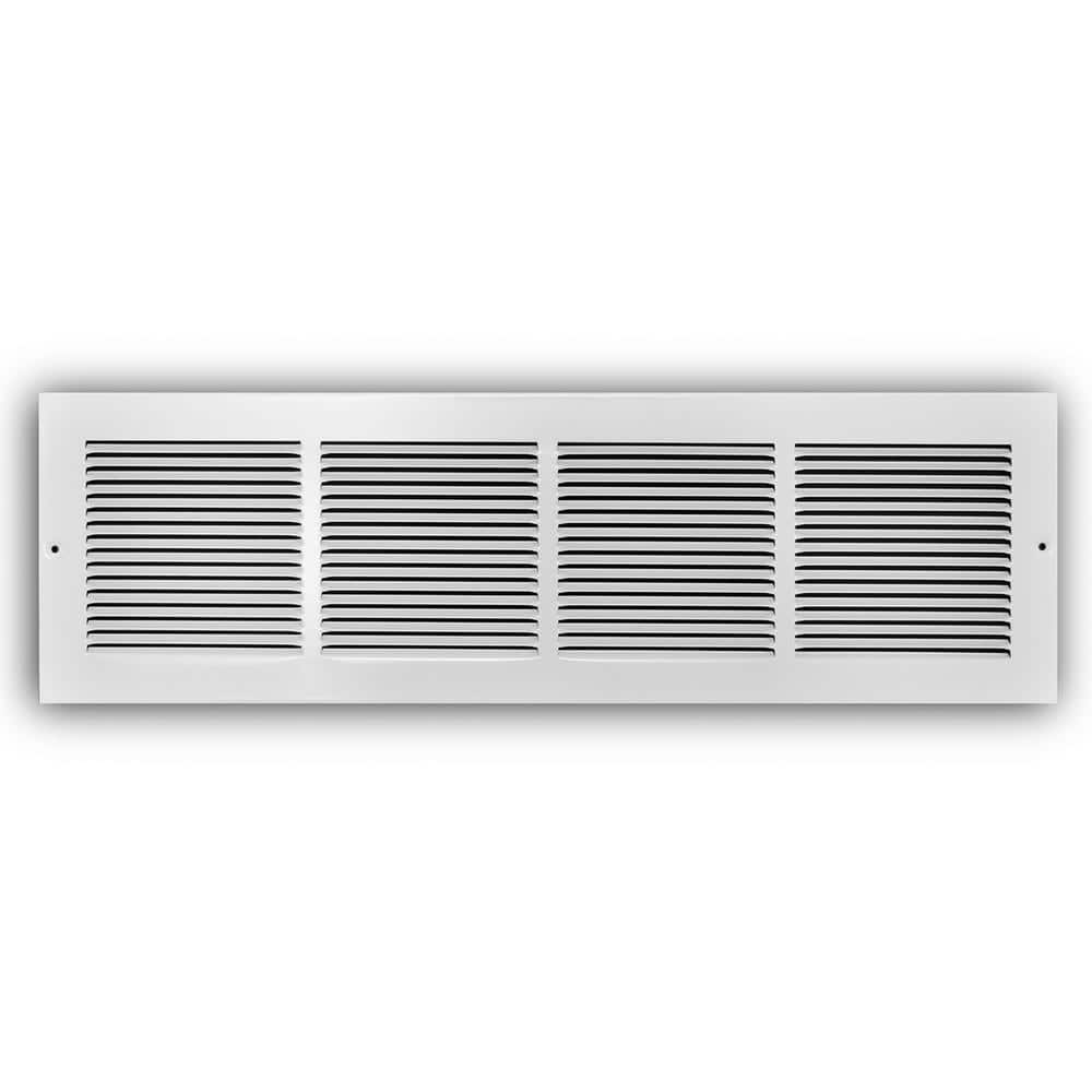 Everbilt 24 in. x 6 in. 1-Way Steel Baseboard Return Air Grille in ...