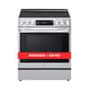 LG 30 in. 5 Burner Element Slide-In Induction Range with InstaView and ...