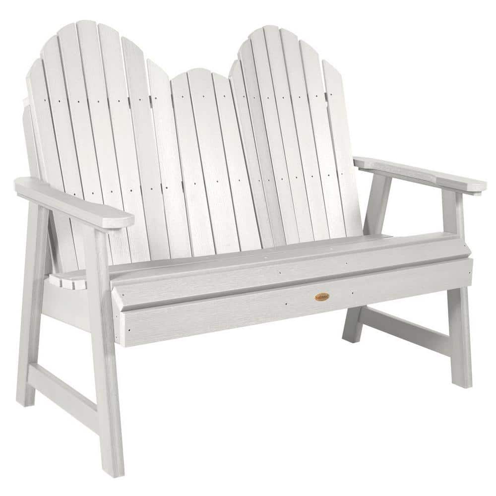 Highwood Hamilton 4ft 2-Person White Recycled Plastic Dining Height ...