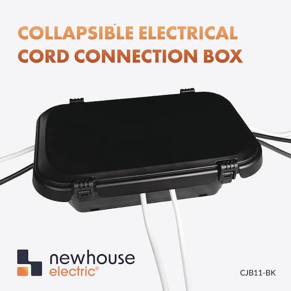 NEWHOUSE ELECTRIC 13.5 x 9.09 x 1.57 in. Weatherproof Collapsible ...