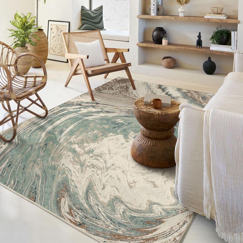 Ruggable Machine Washable Rug with Standard Pad - Malaspina Natural ...