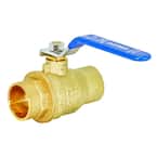 THEWORKS 1-1/4 in. Brass FIP x FIP Threaded Full Port Ball Valve LFBV106