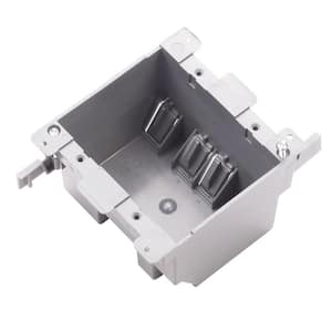 RUN BISON 2-Gang 32 cu. in. PVC New Work Electrical Outlet Box (50-Case ...
