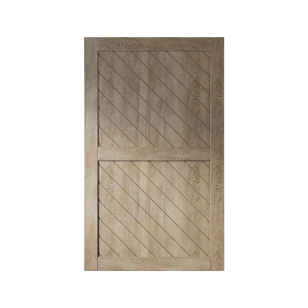 HOMACER XT2 50 in. x 80 in. C-Panel Solid Core Classic Gray Slanted ...