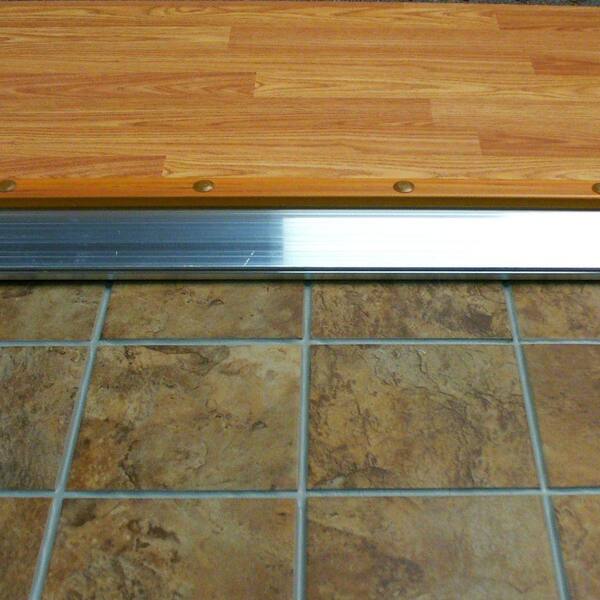 Door Threshold Ramp 92-Inch Long Aluminum Threshold - Dark Brown ...