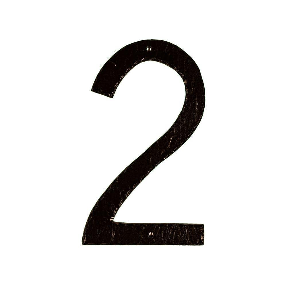 Montague Metal Products 10 in. Textured House Number 2 THN-2 - The Home ...