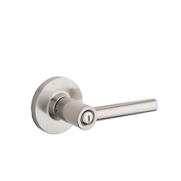Kwikset Rimini Satin Nickel Privacy Door Lever 300RML 15 CP - The Home ...