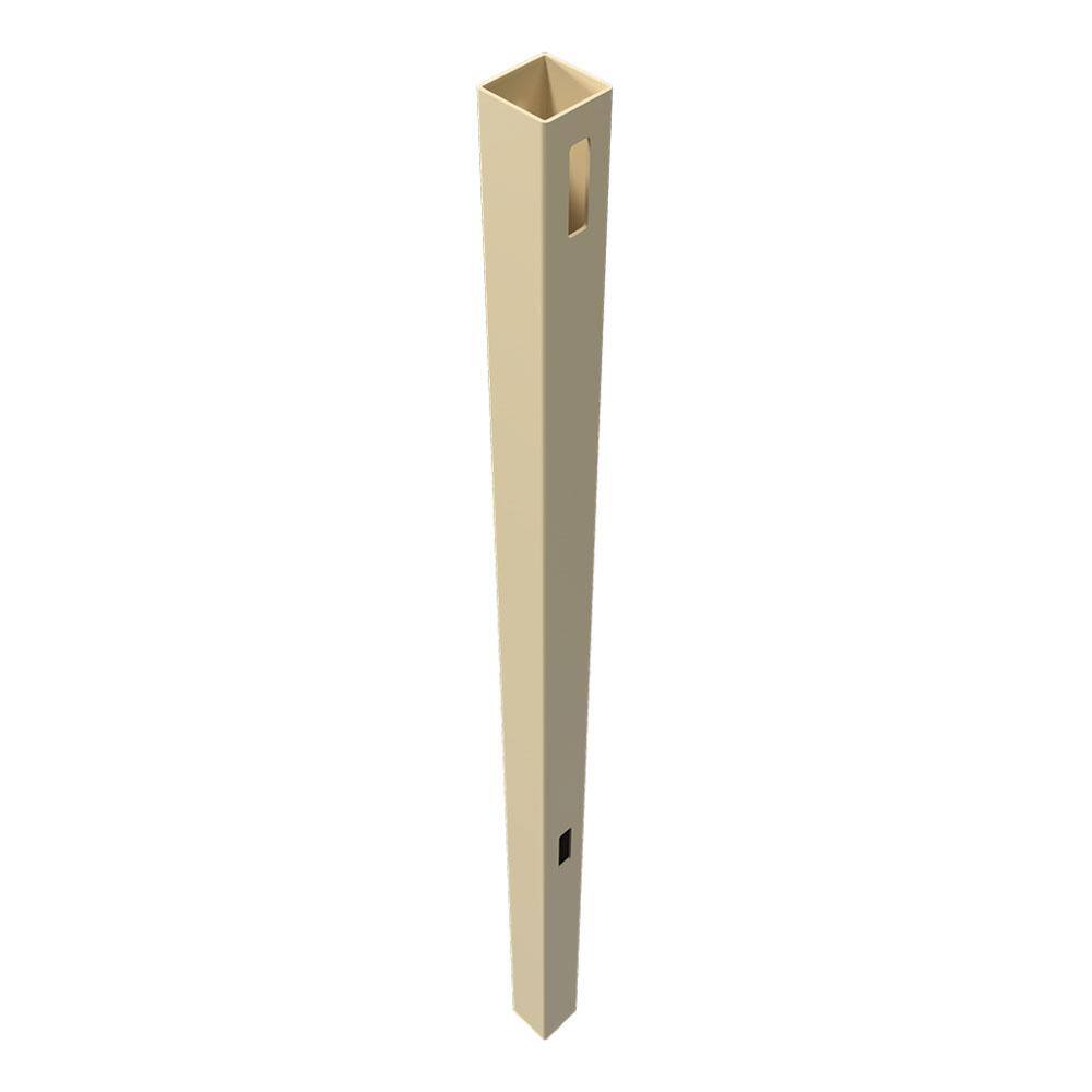 Illusions 5 in. x 5 in. x 9 ft. Beige End Vinyl Fence Post V559E-300 ...