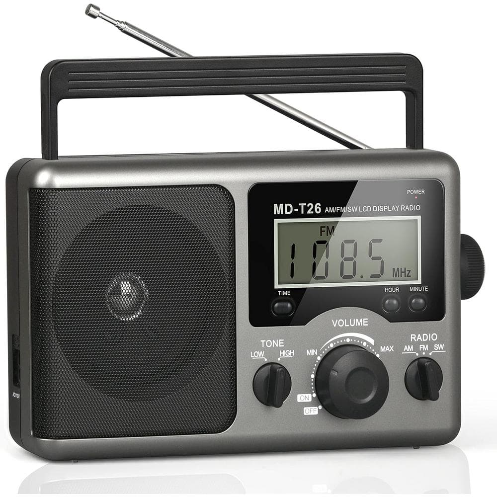 Lukyamzn Portable AM FM Shortwave Radio, Battery Operated by 4D Cell ...
