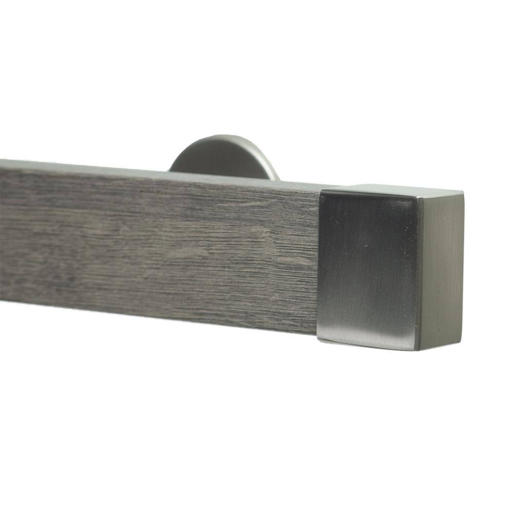 Art Decor Kontur Wood 48 in. Non-Adjustable Single Traverse Window ...