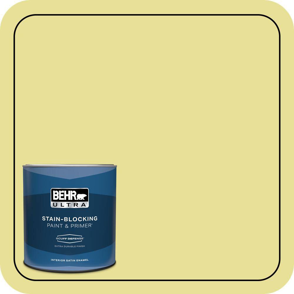 BEHR ULTRA 1 qt. #P340-3 Reviving Green Extra Durable Satin Enamel ...