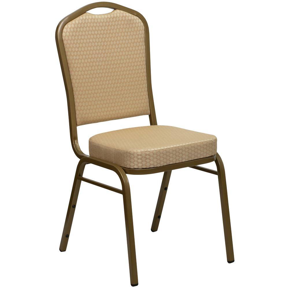 Carnegy Avenue Fabric Stackable Chair in Beige CGA-FD-0318-BE-HD - The ...