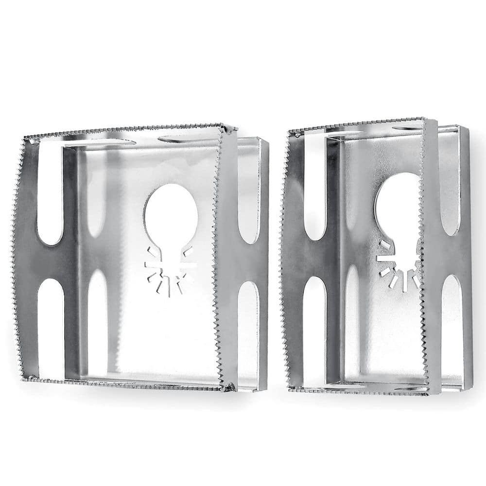 Stainless Steel Square Slot Cutter 2-Piece Drywall Oscillating Tool for ...