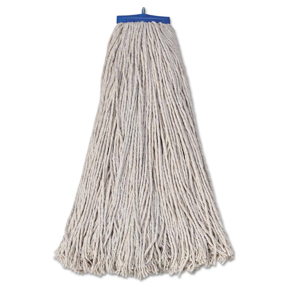 Boardwalk Cotton Fiber Economical Lie-Flat Flat Mop Mop Head, 32 oz ...