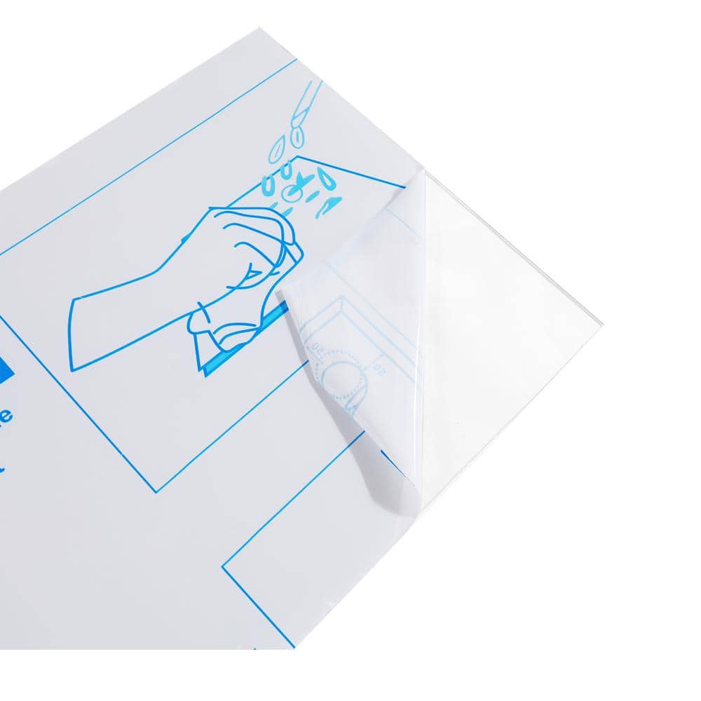 Wellco 24 in. x 24 in. (1.5 mm) Polycarbonate Clear Plastic Sheet ...