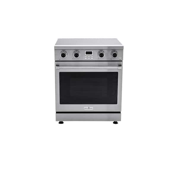 Magic Chef 30 in. 4-Element Slide-In Electric Range in Stainless Steel ...