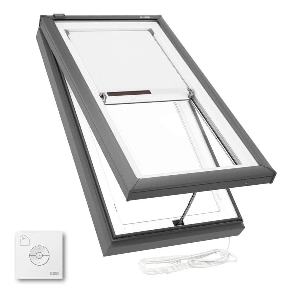 VELUX 22-1/2 x 46-1/2 in. Electric Venting Curb Mount Skylight with ...