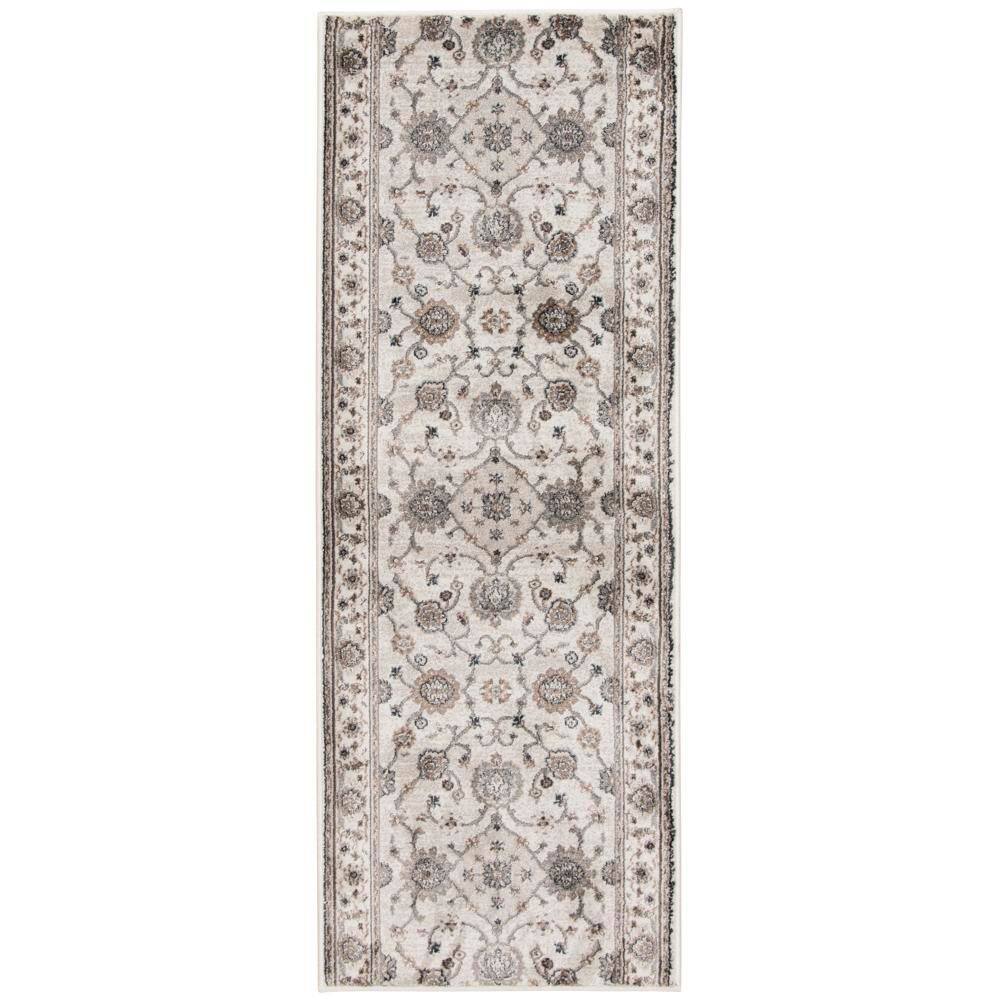Stratford Karley Whitecap/Greige 33 in. W x 12 in. L Your Choice Length ...