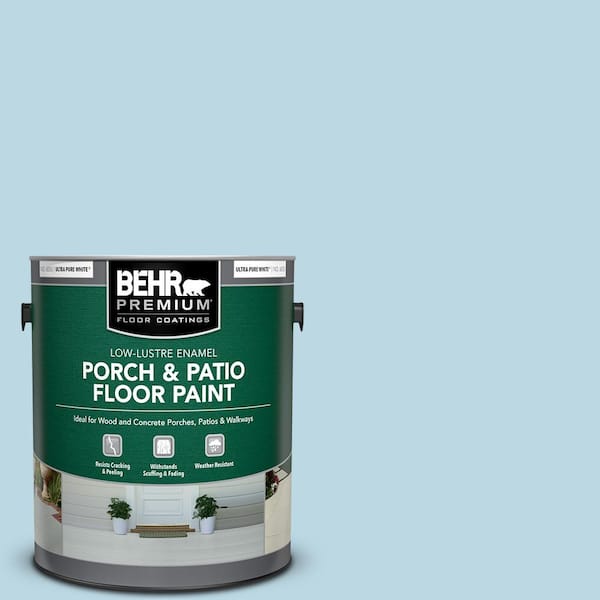 BEHR PREMIUM 1 gal. #S490-2 Glacial Stream Low-Lustre Enamel Interior ...