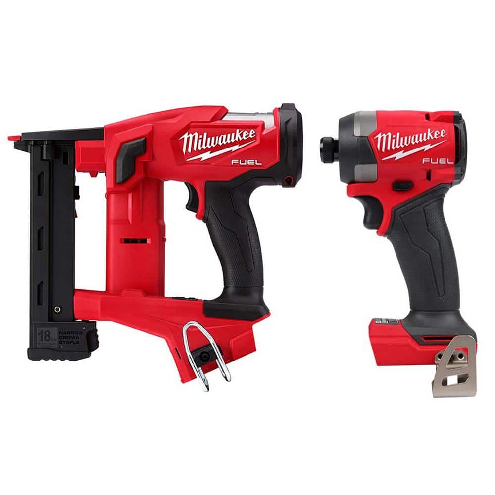 Milwaukee M18 FUEL 18V Lith-Ion Brushless Cordless 18-Gauge 1/4 in ...