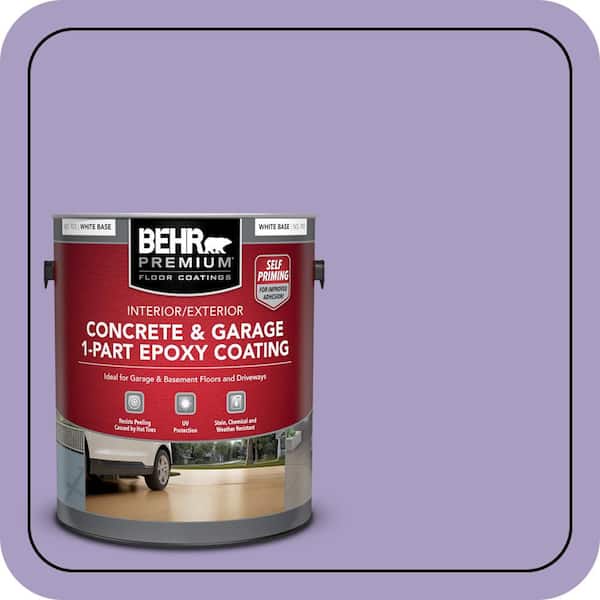 BEHR PREMIUM 1 gal. #M560-4 Evening Slipper Self-Priming 1-Part Epoxy ...