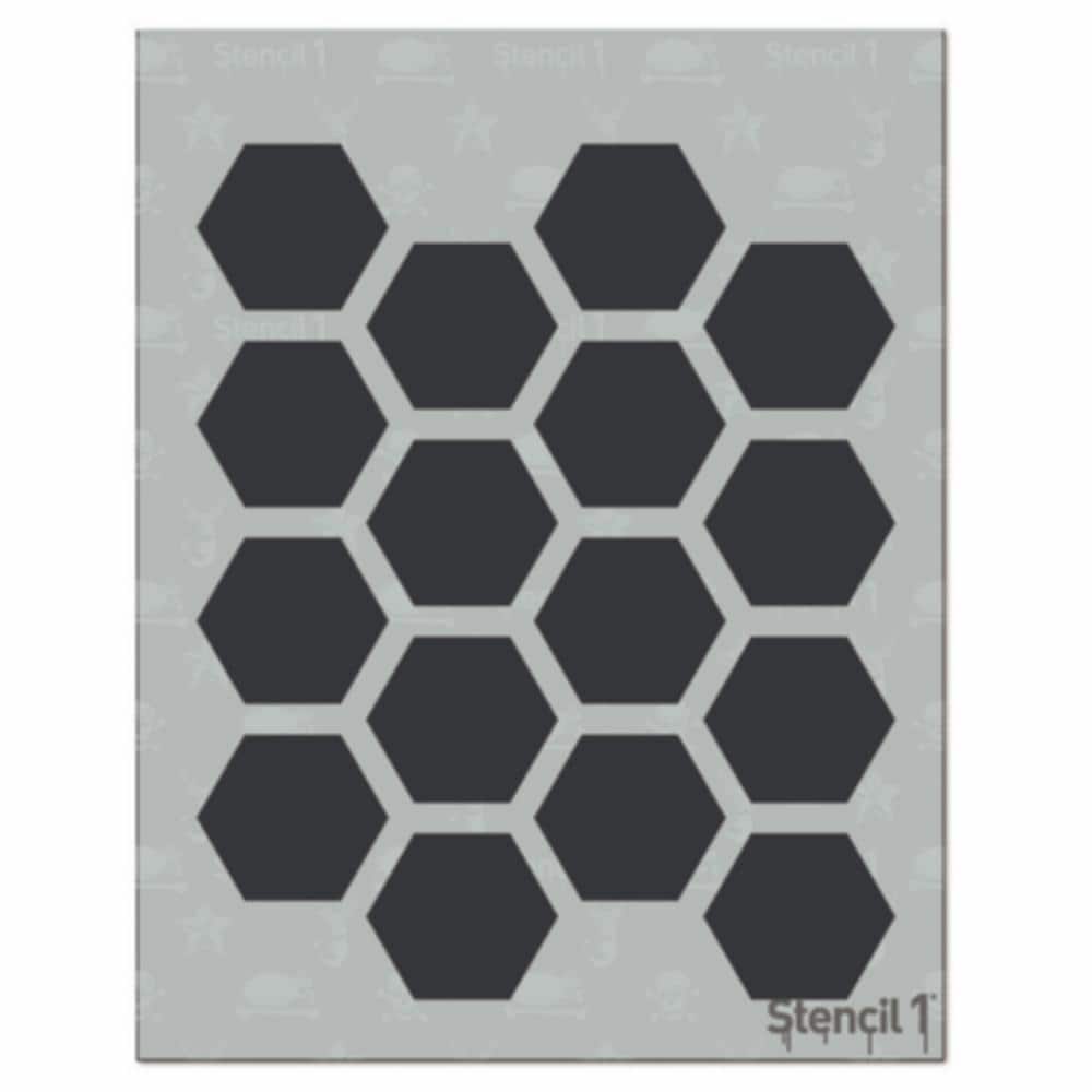 Stencil1 Hexagons Stencil S1_PAS_26L - The Home Depot