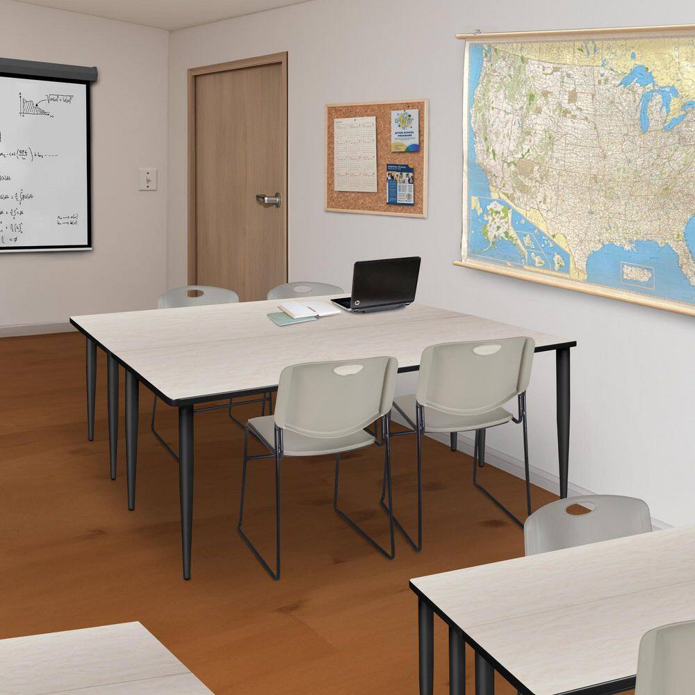 Regency Kahlo 72 in. x 24 in. Maple Top Training Seminar Table Desk ...