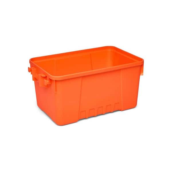 Plano 14-Gal. Storage Box in Blaze Orange PLAT16BOE - The Home Depot
