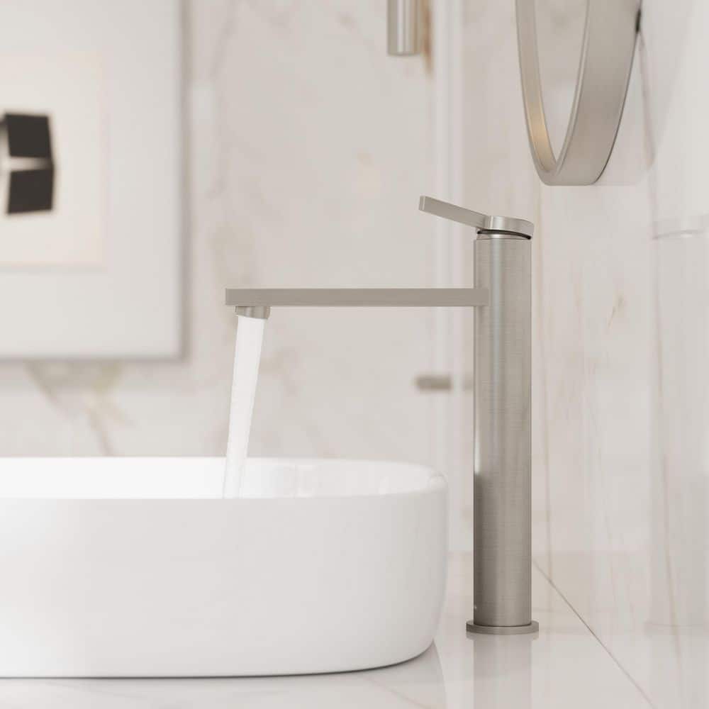 CRANACH TINIAN Single Handle Vessel Sink Faucet with Pop-up Drain in ...