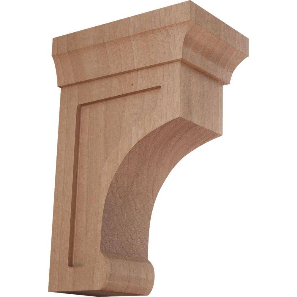 Ekena Millwork 2-1/2 in. x 6 in. x 4 in. Cherry Small Gomez Bracket ...