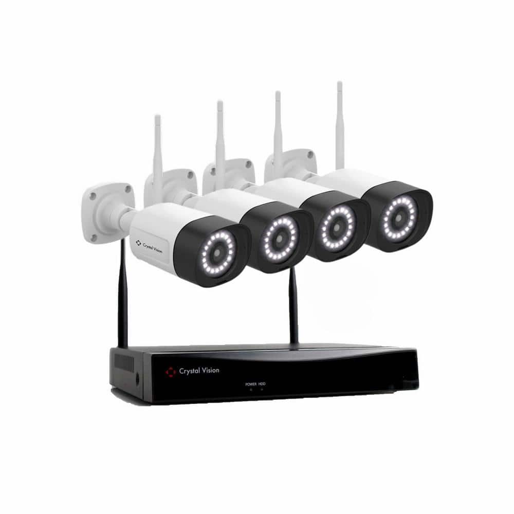 Crystal Vision 10-Channel Wi-Fi 6 NVR Surveillance Kit, 3MP Super ...