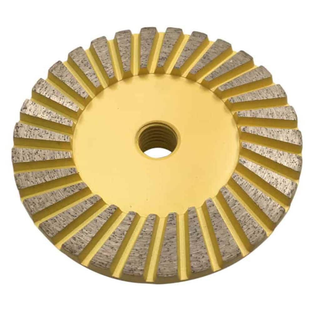 EDiamondTools 4 in. Granite or Concrete, Turbo Rim Diamond Blade ...