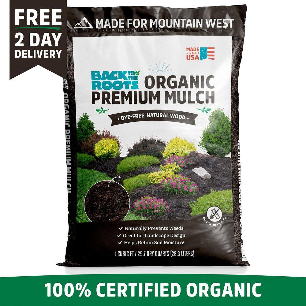 Back to the Roots Organic Colorado Bark Bagged Mulch (1 cu. ft. Bag ...