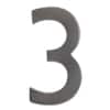 Architectural Mailboxes 4 in. Dark Aged Copper Floating House Number 3 ...