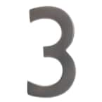 Architectural Mailboxes 4 in. Dark Aged Copper Floating House Number 3 ...