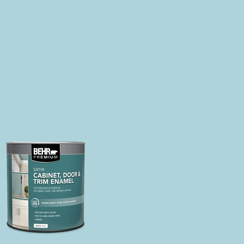 BEHR PREMIUM 1 qt. #MQ4-55 Balboa Satin Enamel Interior/Exterior ...