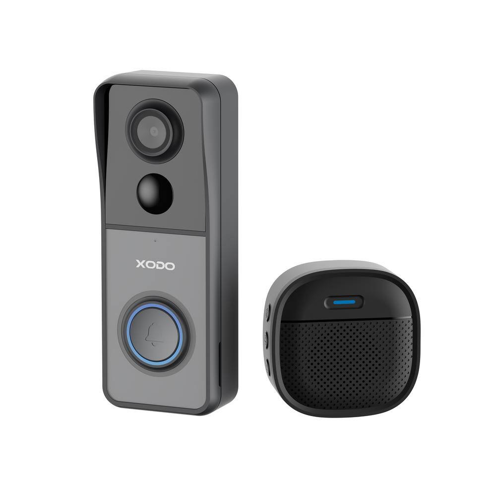 Xodo VD2 Smart Wi-Fi 2k Wireless Video Doorbell with 2-Way Audio VD2 ...