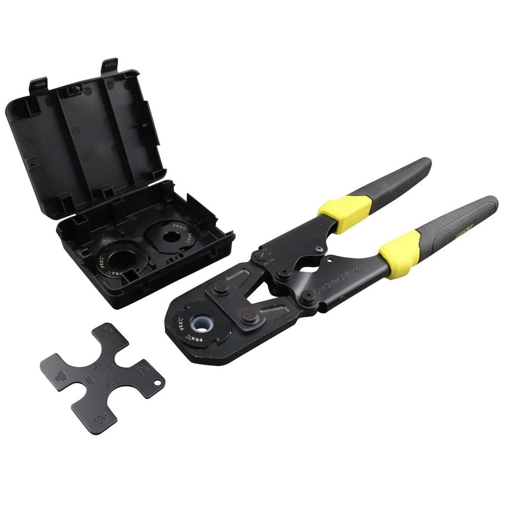 Apollo 3/8 in. to 1in. Multi-Head PEX-B Crimp Tool Kit 69PTKH0015Q ...