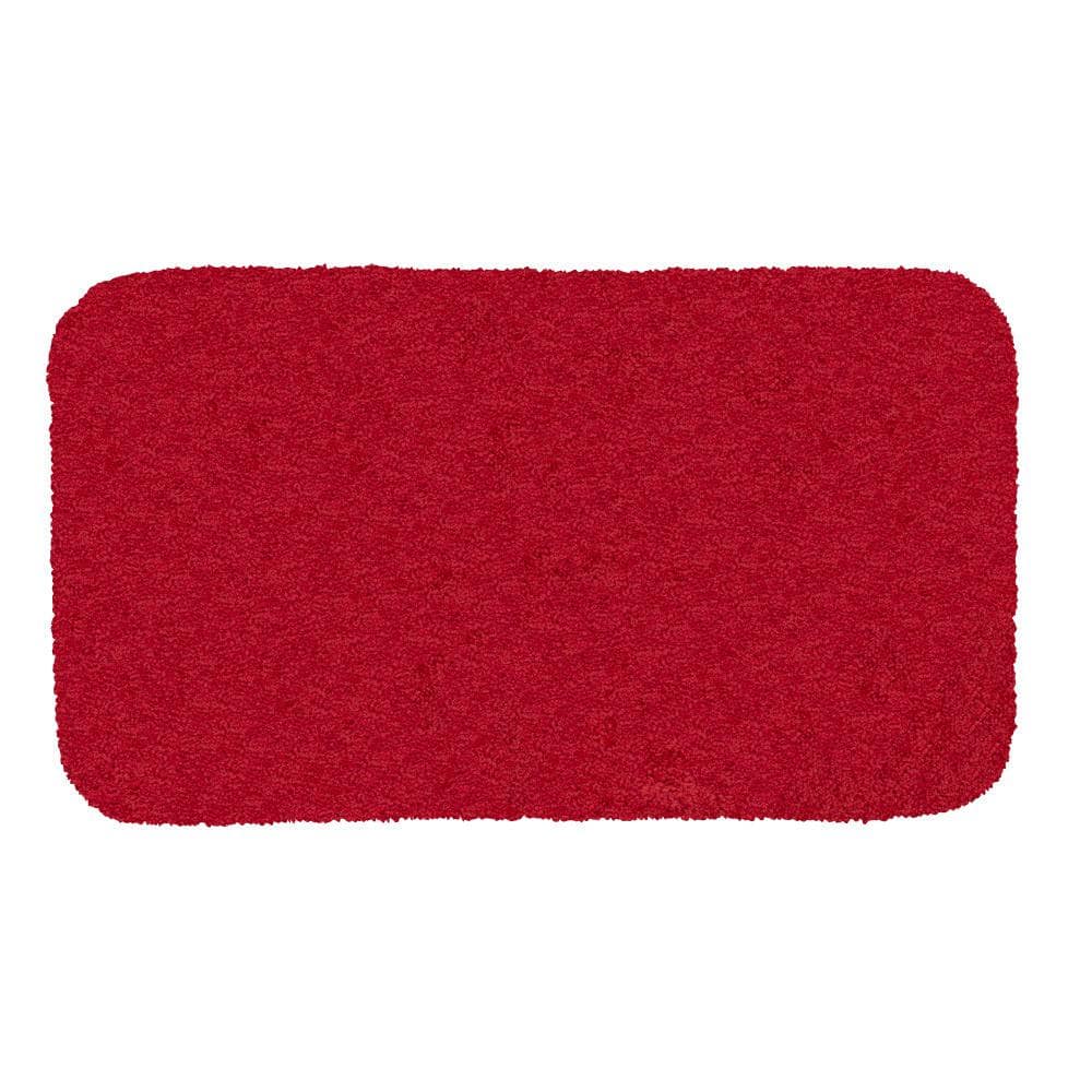 Mohawk Home Royal Scarlet 17 in. x 24 in. Nylon Machine Washable Bath ...