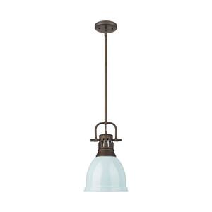 Golden Lighting Duncan 16.5 in. 1 Light Rubbed Bronze Pendant Light ...
