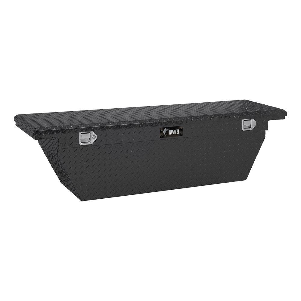 UWS 73.00 in Matte Black Aluminum Low Profile Crossbed Truck Tool Box ...